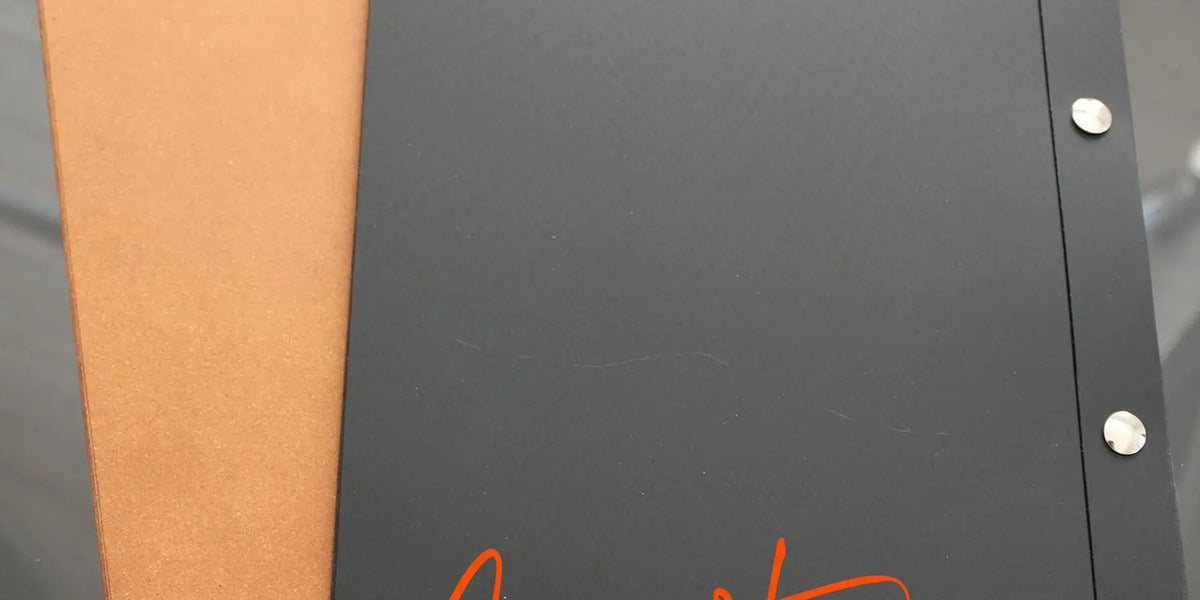 A4 or A5 Leather front and Black poly back | 5 or 10 pockets |A4 or A5 ...