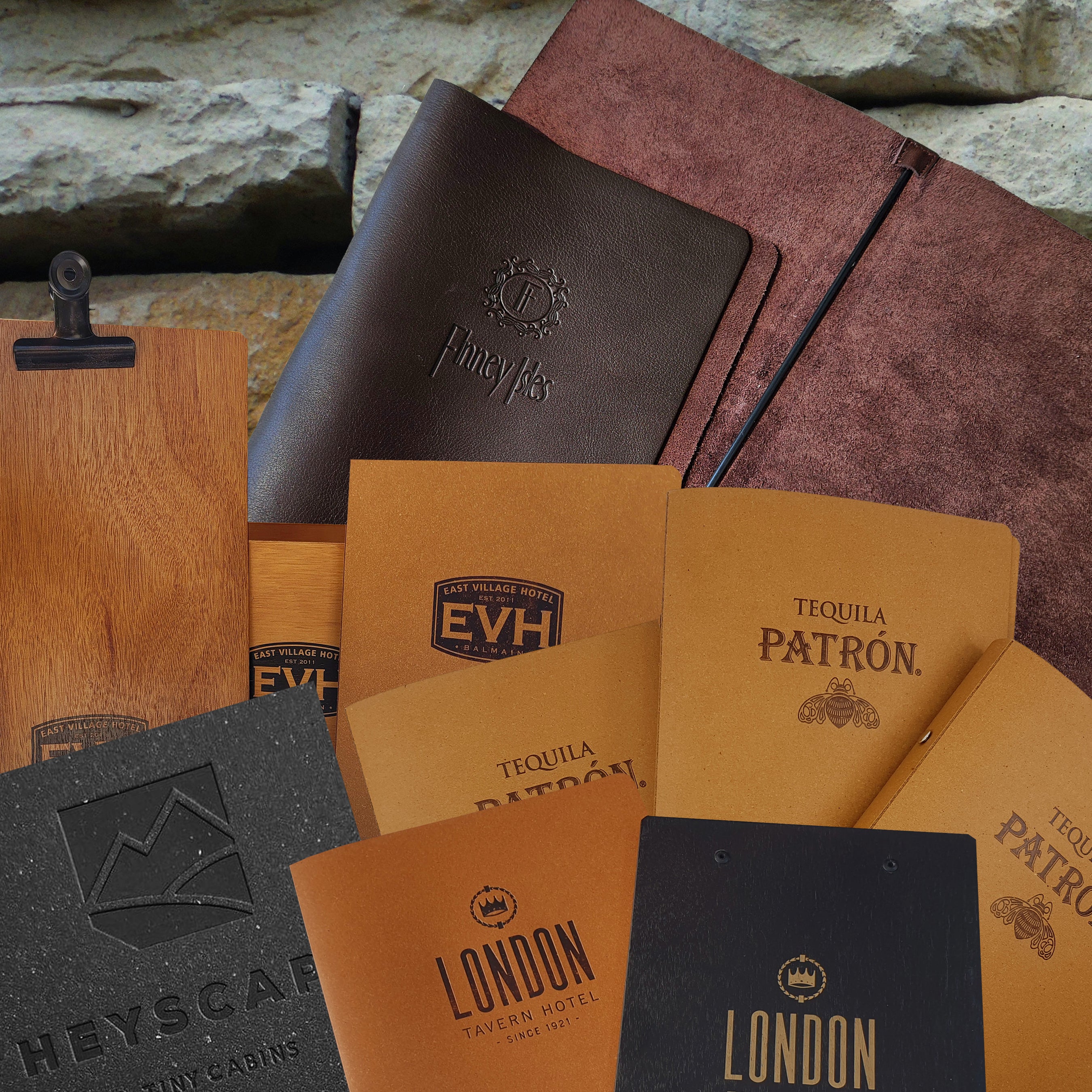 Restaurant Menu Covers | Leather Menus | Custom Design | FCM Sales