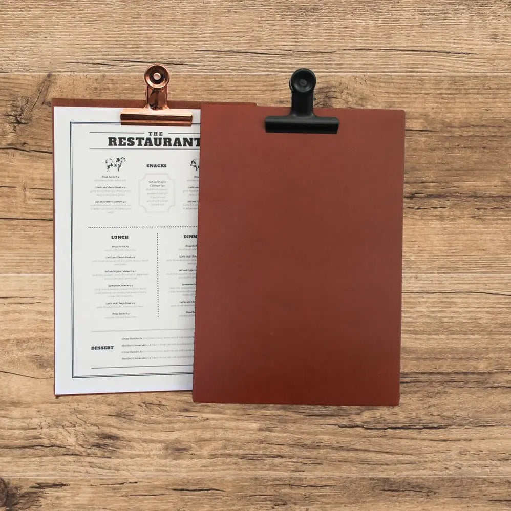 Restaurant Menu Covers Australia | Easy Logo Printing | FCM Sales