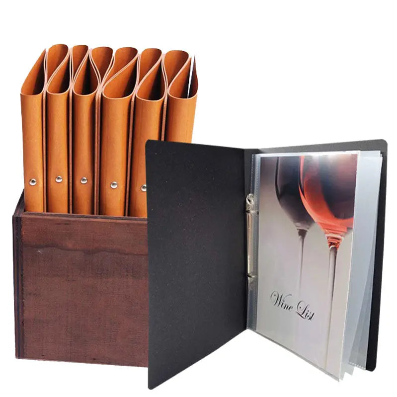 Leather Menu Covers for sale | A4 Menu Covers buy online | FCM — FCM Sales