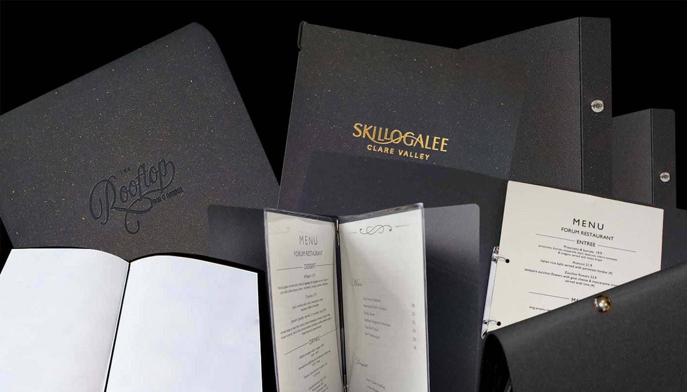 Restaurant Menu Covers | Leather Menus | Custom Design | FCM Sales