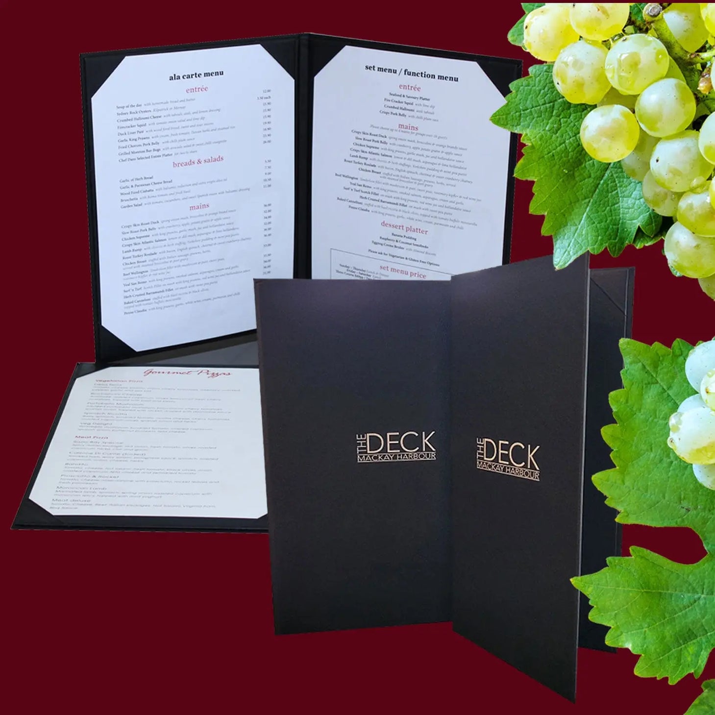 Restaurant Menu Covers | Leather Menus | Custom Design | FCM Sales