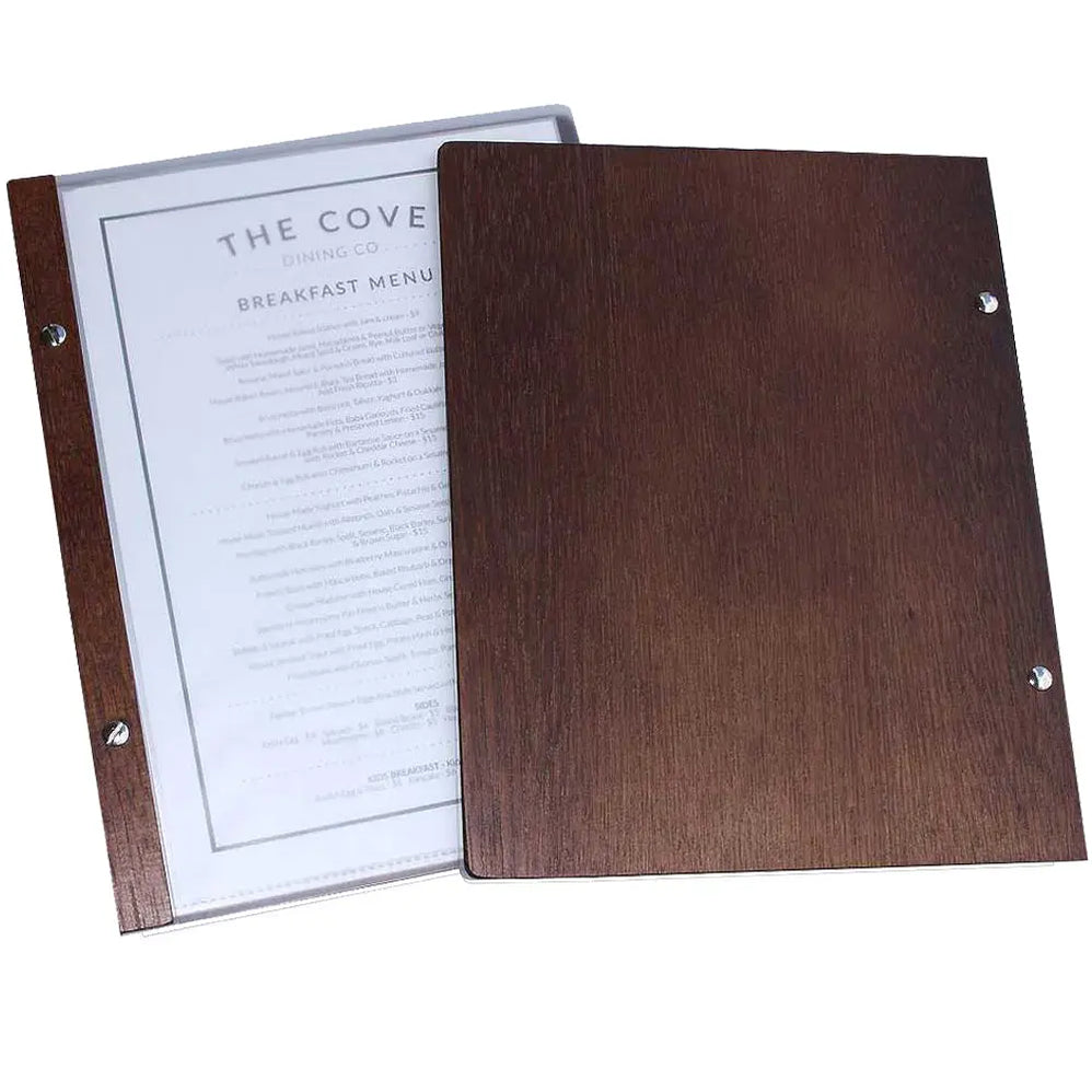 Restaurant Menu Covers Australia | Easy Logo Printing | FCM Sales