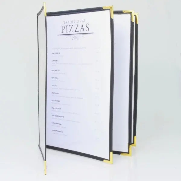 A4 Bistro Menu Cover 4 Pockets | Cafe Menu | FCM Sales Australia