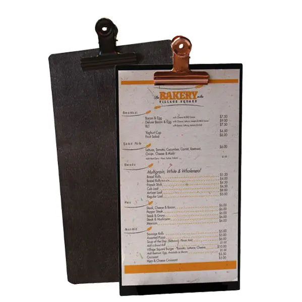 Menu Clipboards for Restaurants | Choose your colour and fitting — FCM ...